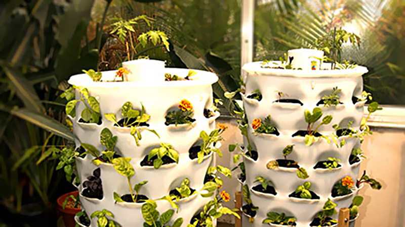 Composting Garden Tower
